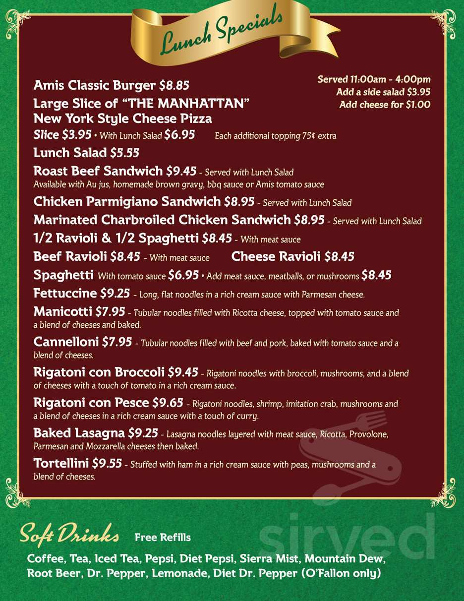 A'mis Pizza menus in Webster Groves, Missouri, United States