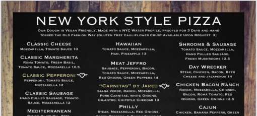 Menu for Flying Heart Brewing & Pub in Bossier City, LA | Sirved