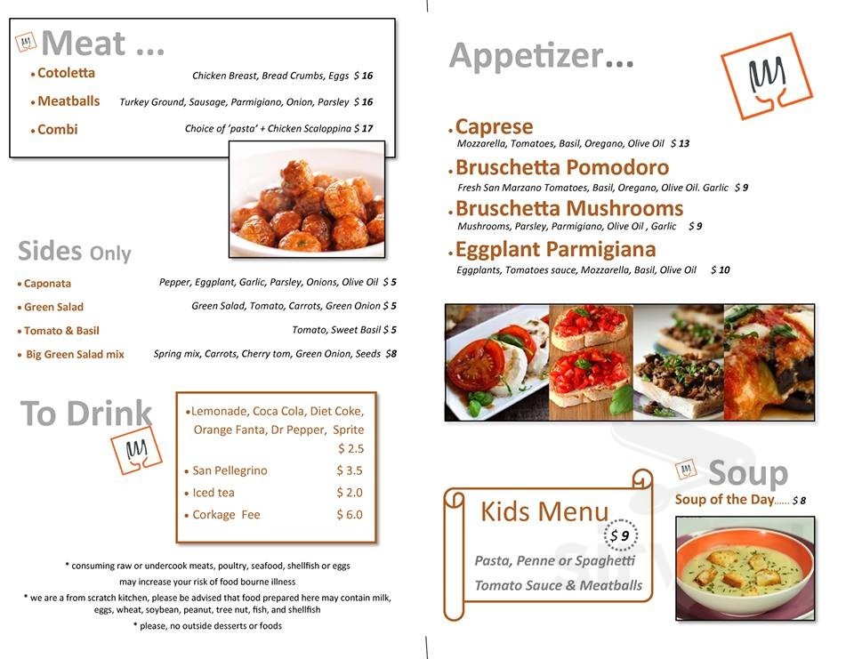 Mamma Monica & Italian Pizza menu in Weatherford, Texas, USA