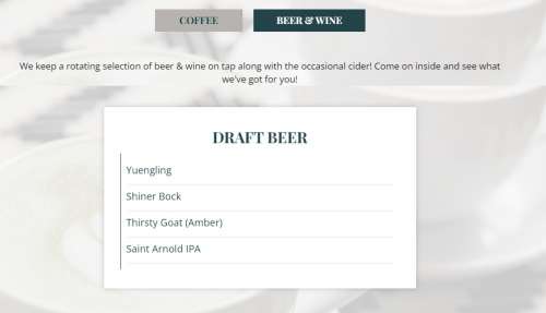 stellar coffee co. atx menu in Austin, Texas, USA