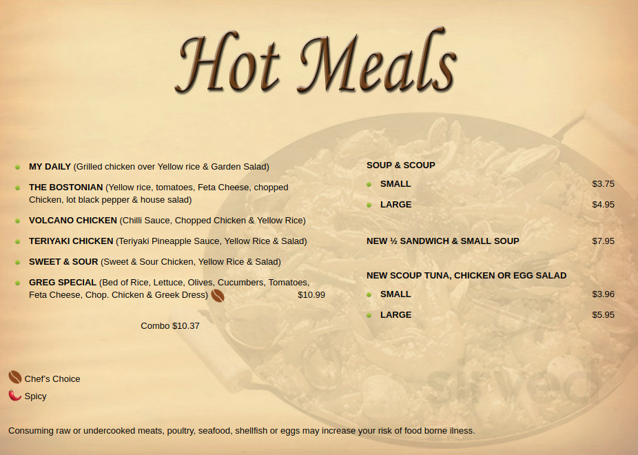 Cypress Cafe menu in Fort Lauderdale, Florida, USA