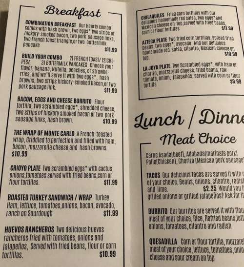 Mi Ranchito La Joya Mexican Grill menu in Kittitas, Washington, USA