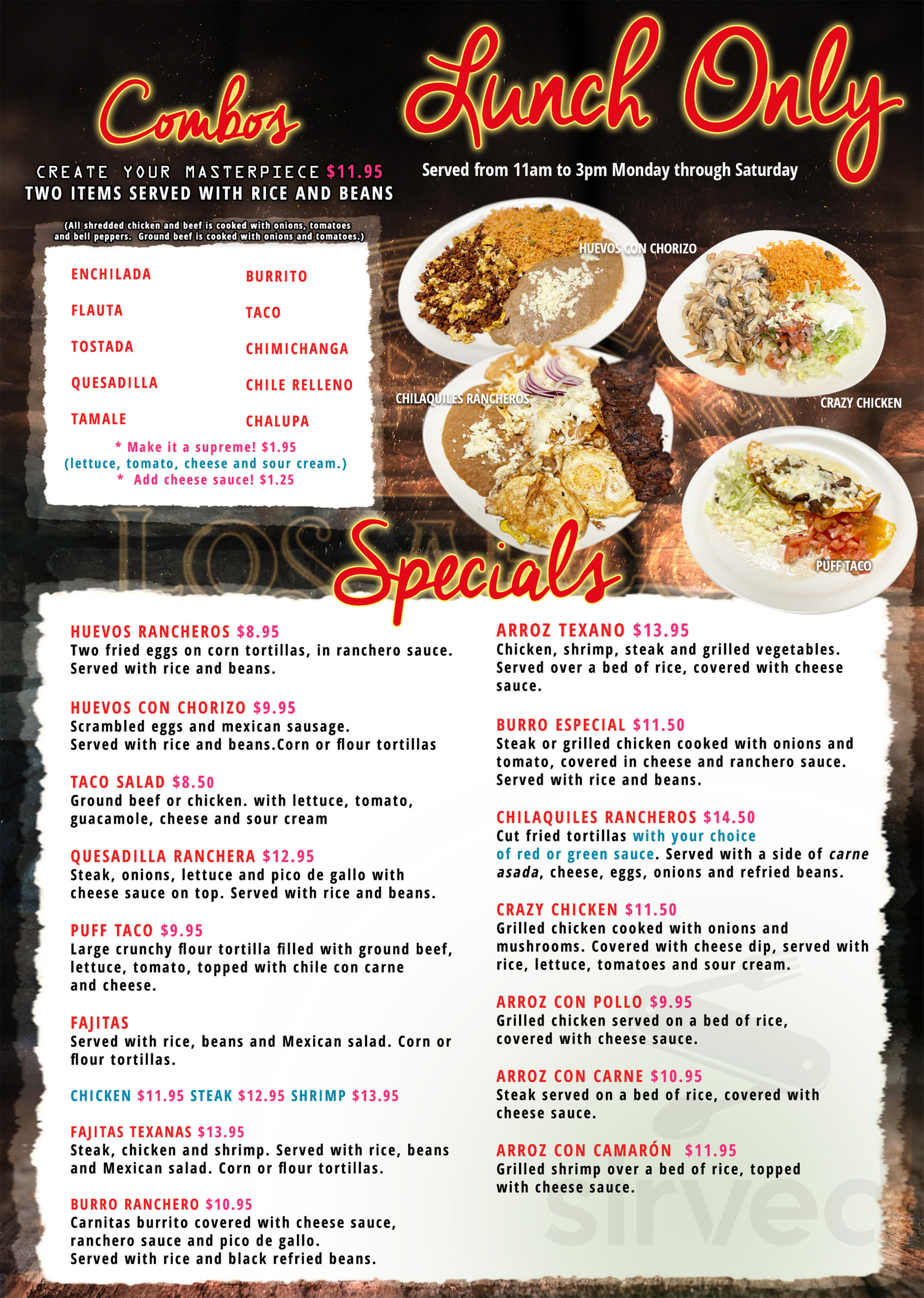Los Arcos Kitchen & Cantina- South menu in Rochester, Minnesota, USA