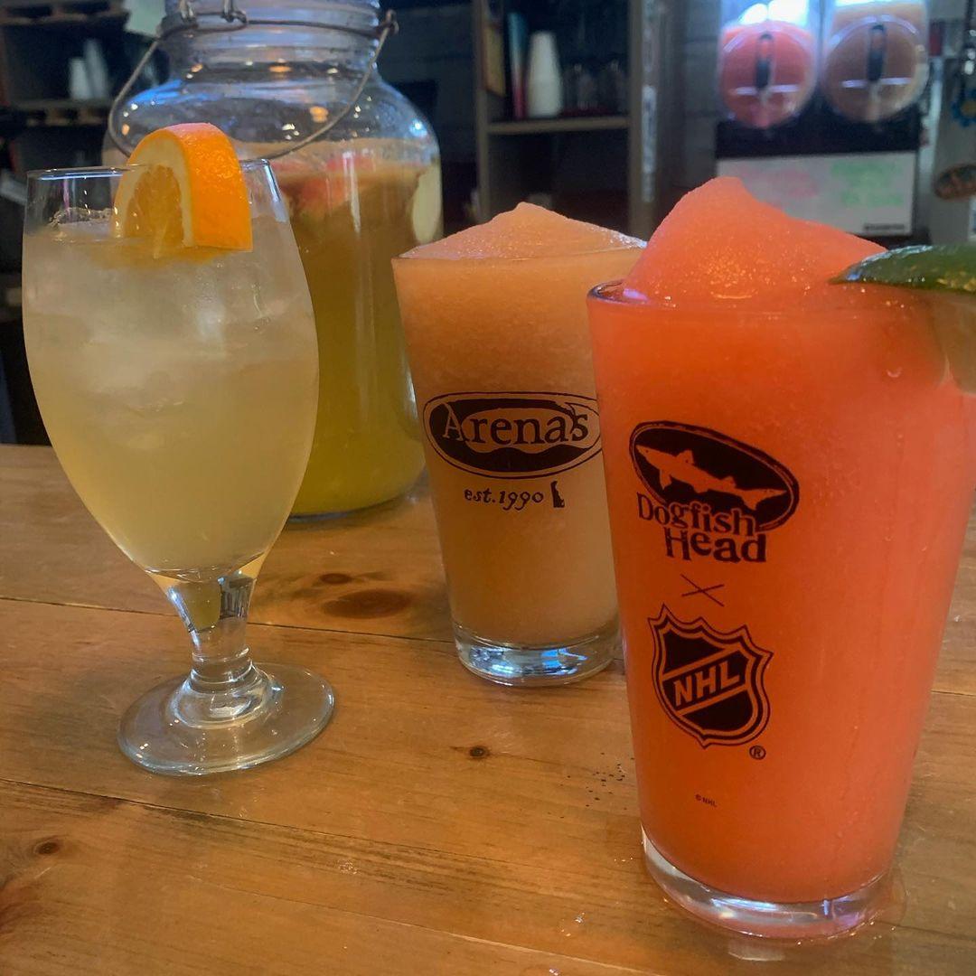 Arena's Five Points menu in Lewes, Delaware, USA