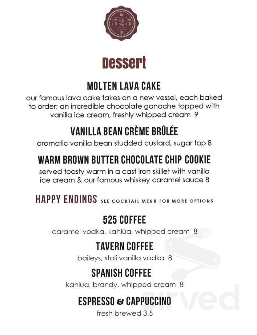 Menu - Gloucester MA's Magnolia 525 Tavern | Sirved