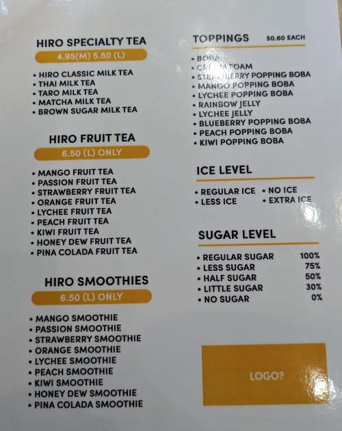 Hiro Ramen & Tea Bar - Atlanta, Georgia menu in Decatur, Georgia, USA