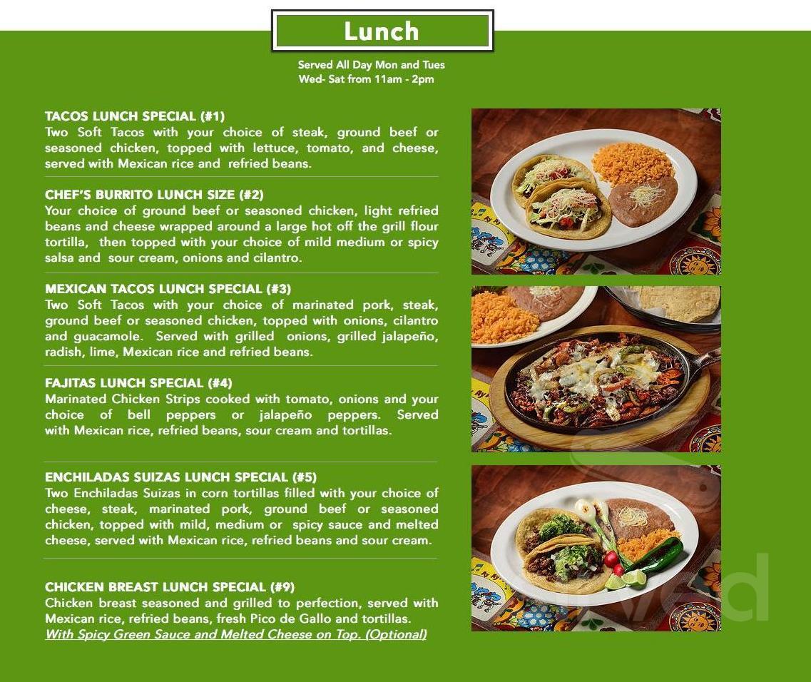 Lindo Mexico Restaurante Mexicano menu in Wyoming, Michigan, USA