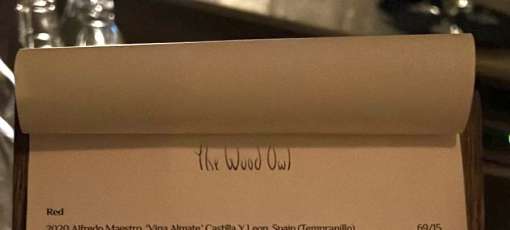 Menu for The Wood Owl in Toronto, ON | Sirved