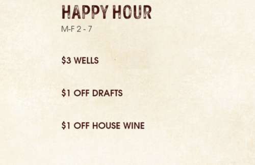 Wild Boar Tavern menu in Knoxville, Tennessee, USA