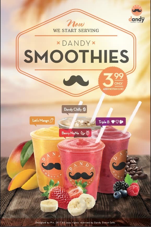 Dandy Donut menu in Burkburnett, Texas, USA