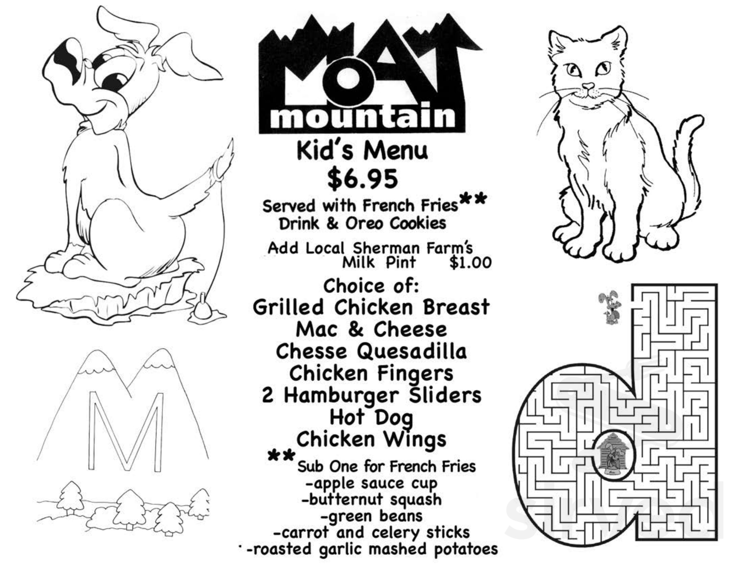 Moat Mountain Smokehouse & Brewing Co. menu in North Conway, New ...