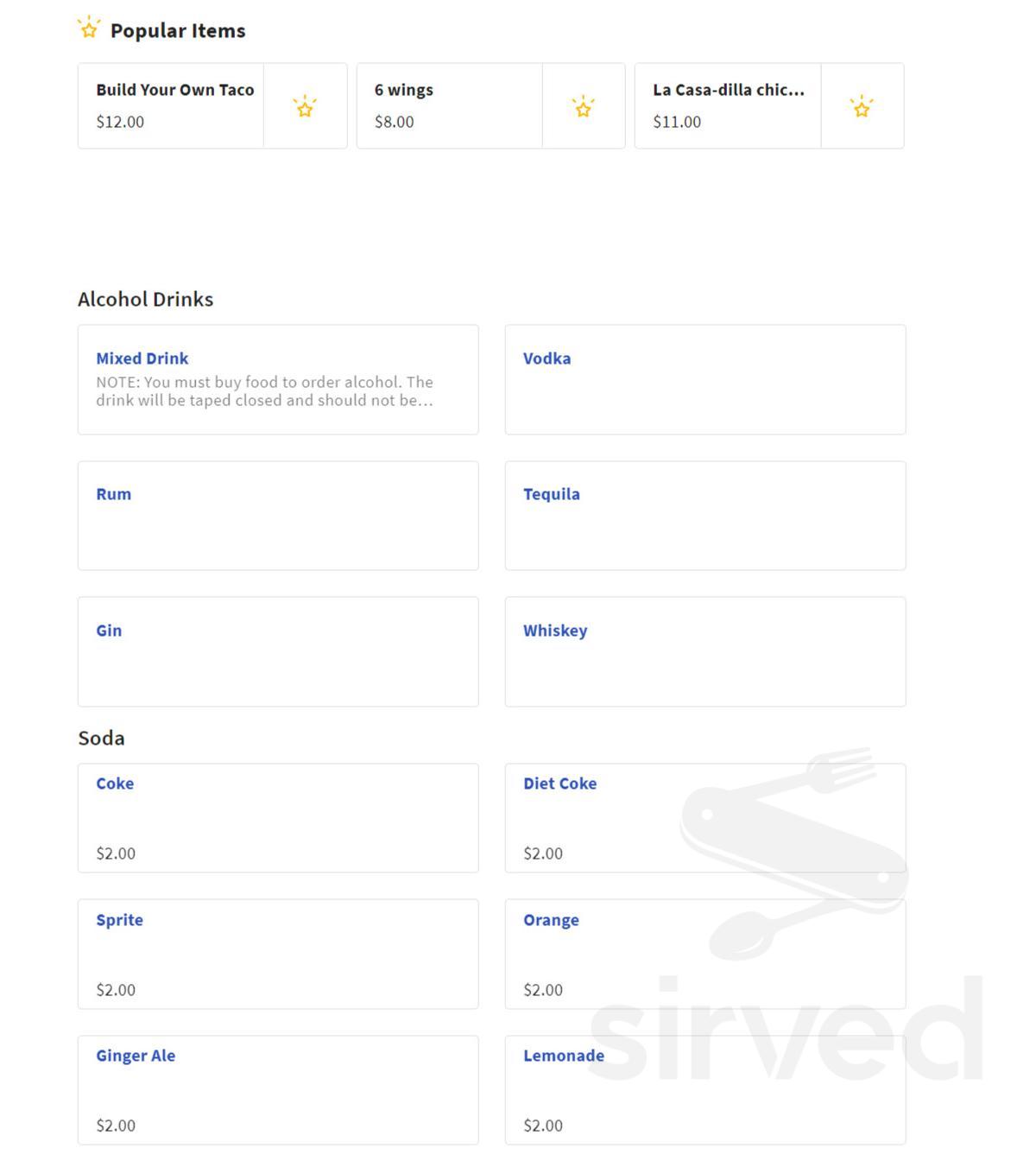Menu for Nelly's Pub & Grill in St Albans City, VT | Sirved