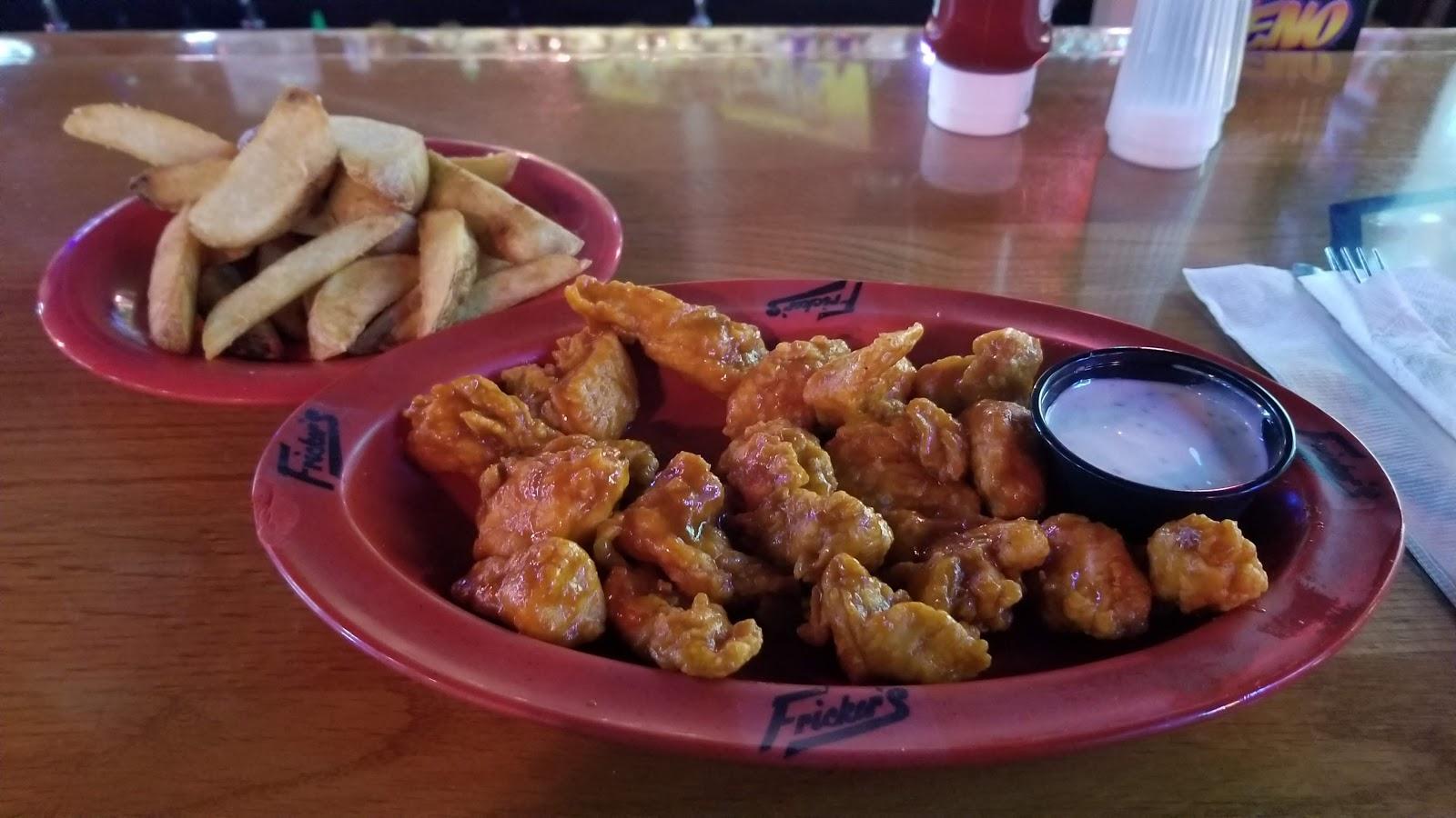 Fricker's menu in Troy, Ohio, USA