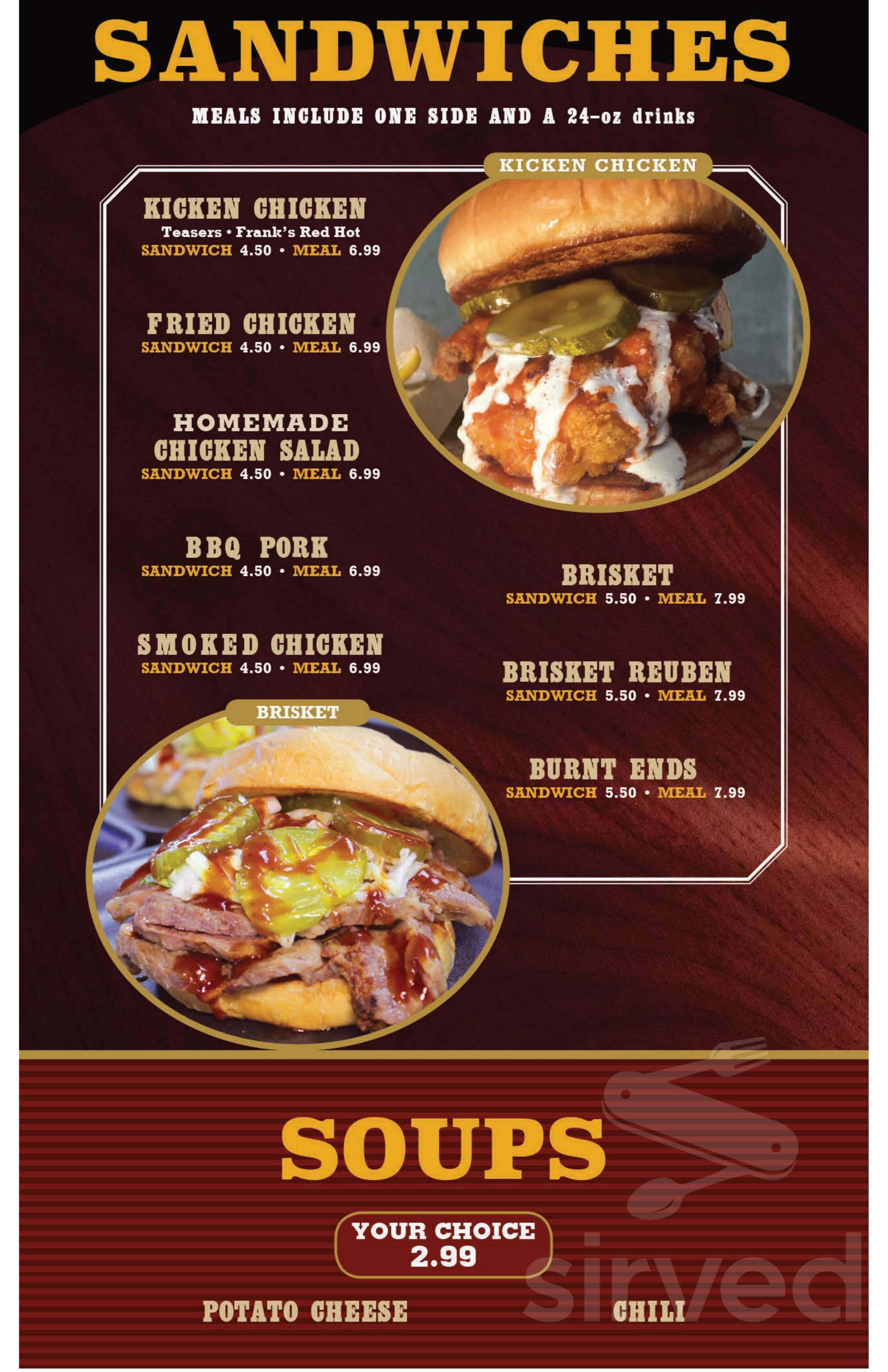 Legends Express menus in Lawrenceburg, Tennessee, United States