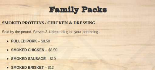 Menu for Legends Express in Lawrenceburg, TN | Sirved