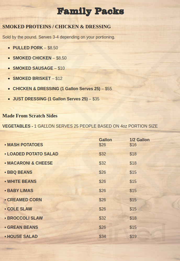 Legends Express menus in Lawrenceburg, Tennessee, United States