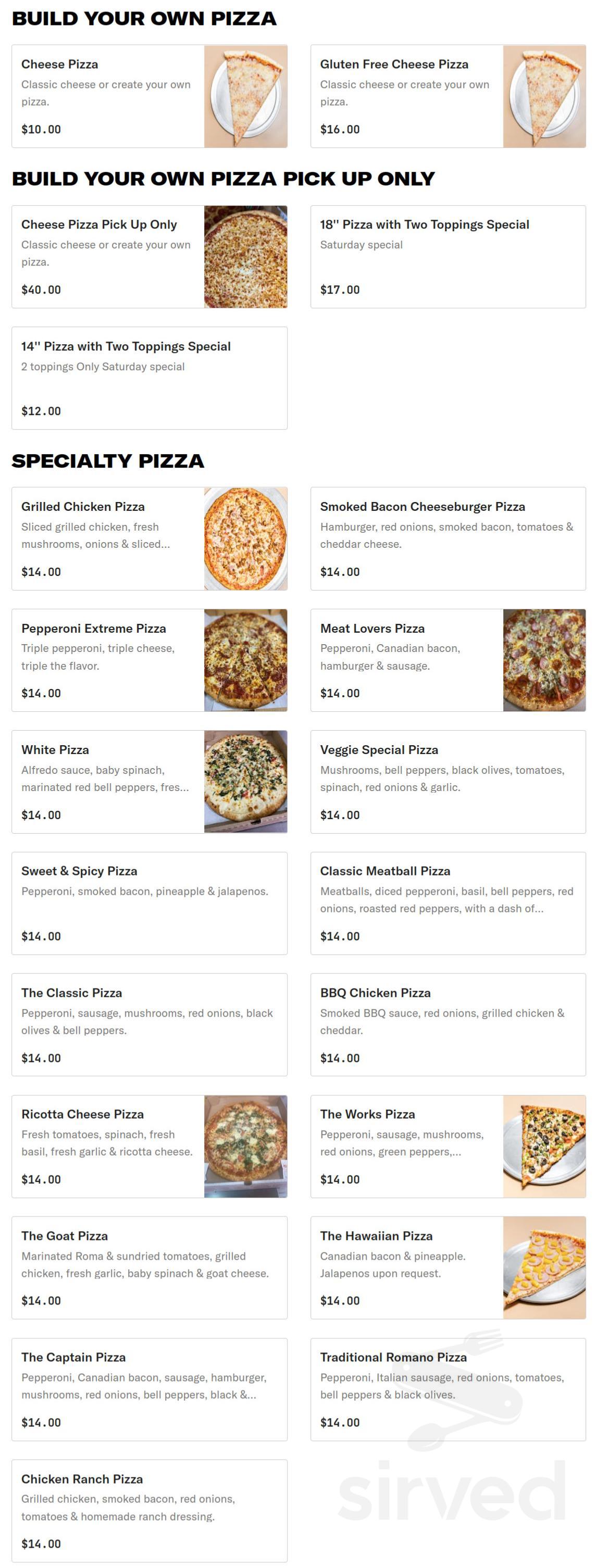 Emily's Italian Bistro menu in Allen, Texas, USA