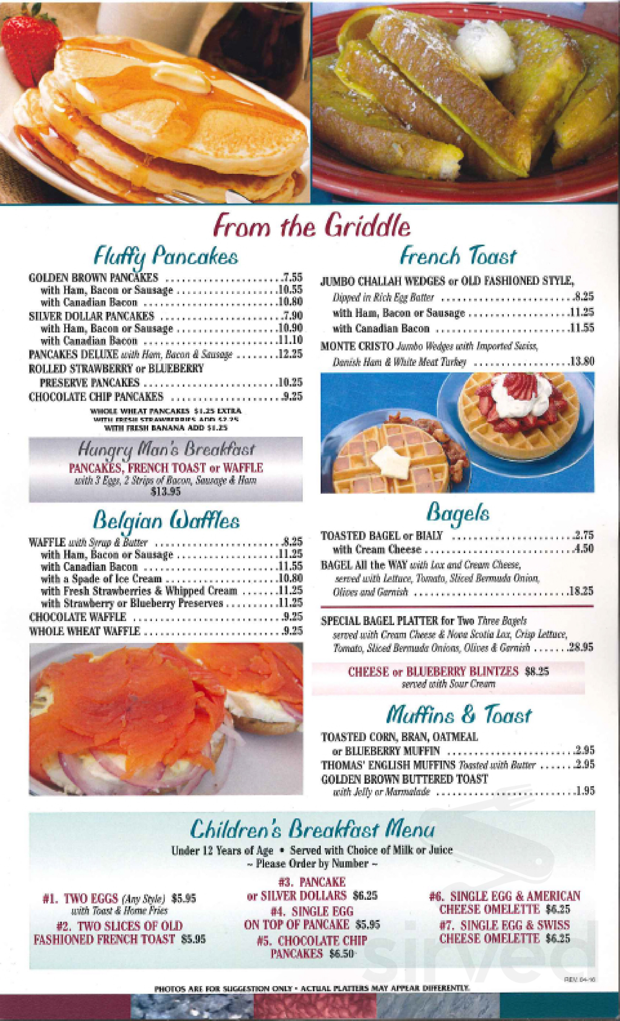 Colonnade Diner menu in Staten Island, New York, USA
