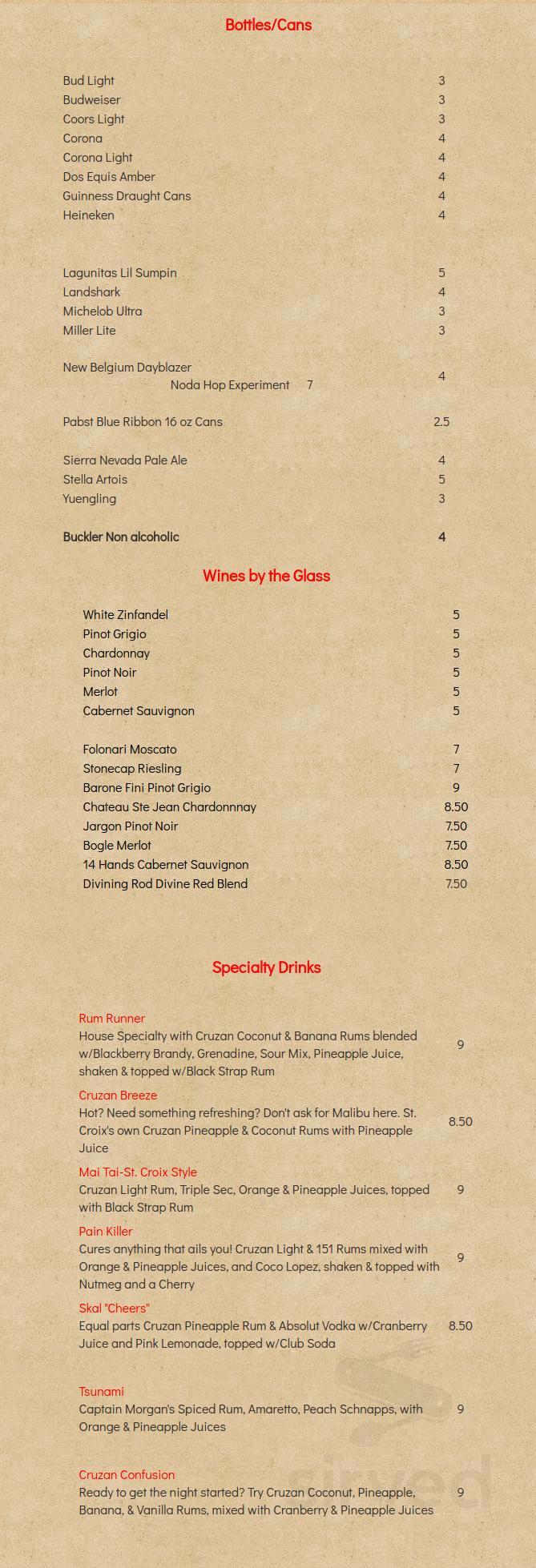 Menu for Hobo's in Rock Hill, SC | Sirved