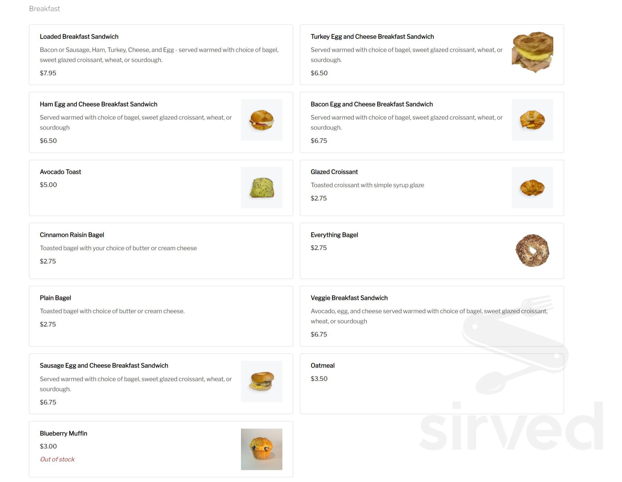 Lula's Coffee Co menu in Florence, South Carolina, USA