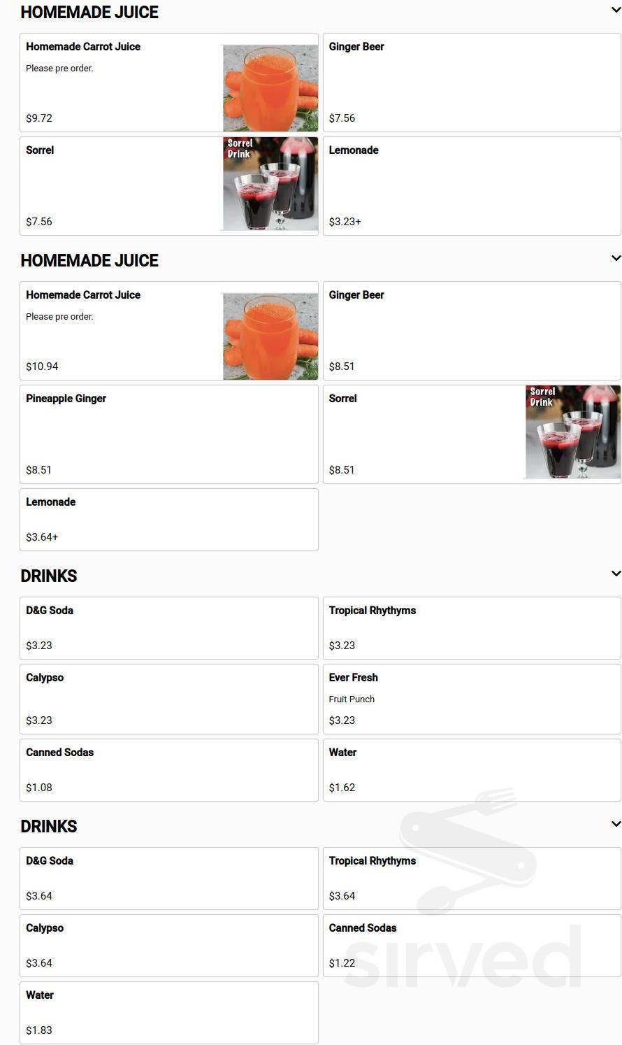 Cool Runnings Eatery menu in White Plains, Maryland, USA