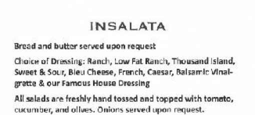 Menu for La Eda's Restaurant in Monessen, PA | Sirved