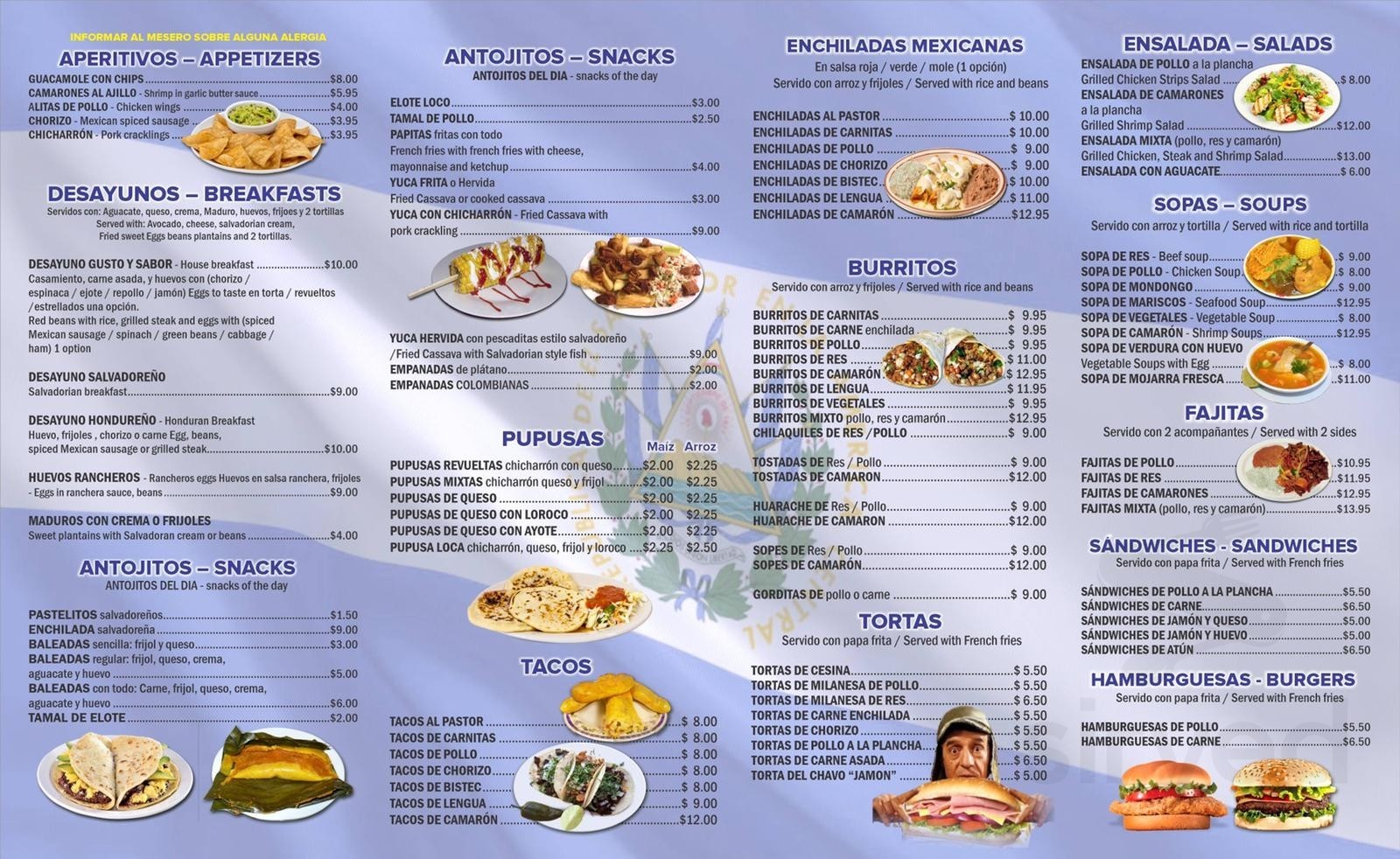 Taste & Like menu in Elizabeth, New Jersey, USA