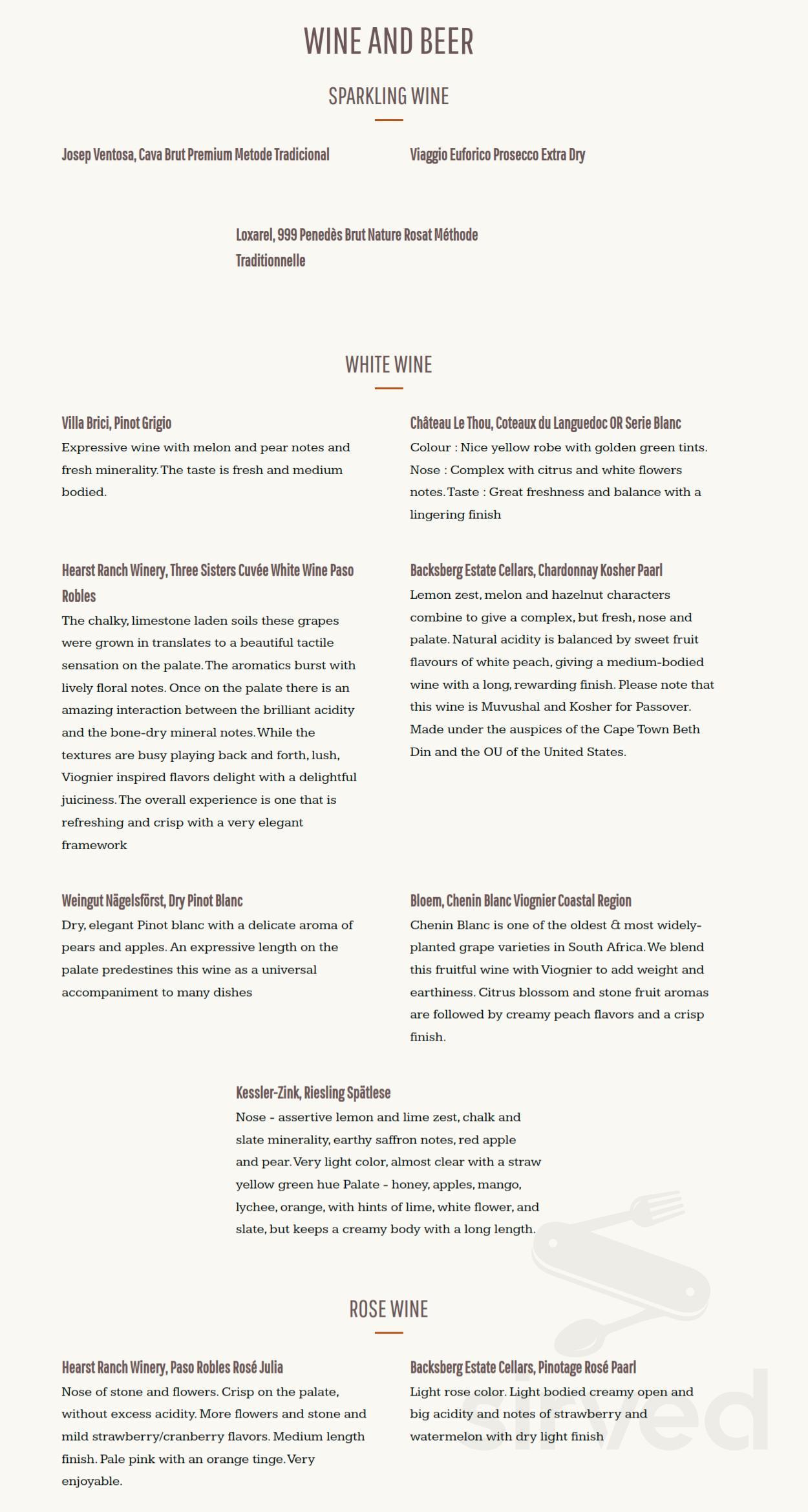 NoRa Cafe menu in Raleigh, North Carolina, USA