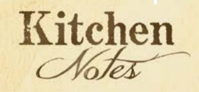 Kitchen Notes menu in Nashville, Tennessee, USA