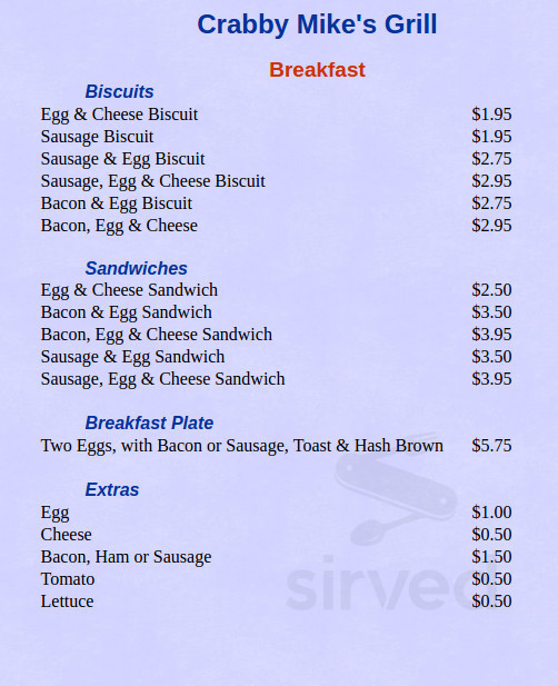 Menu - Hopewell VA's Jordan Point Marina | Sirved