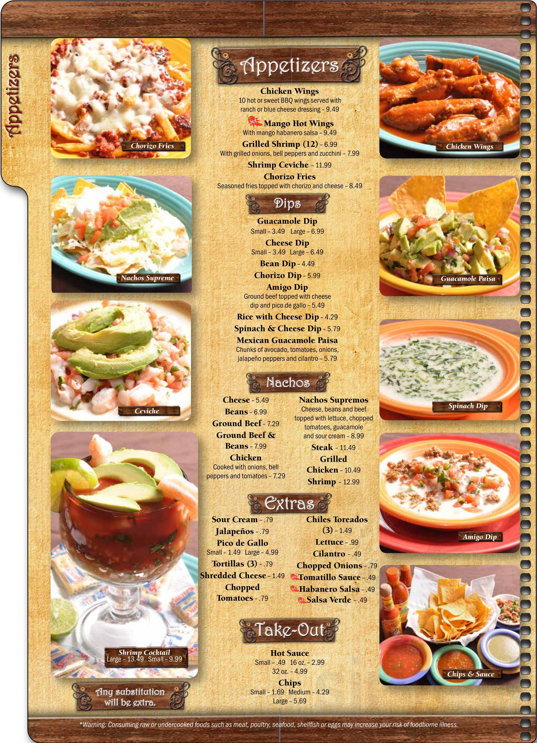 La Hacienda Mexican Restaurant Menus In Greensboro North Carolina