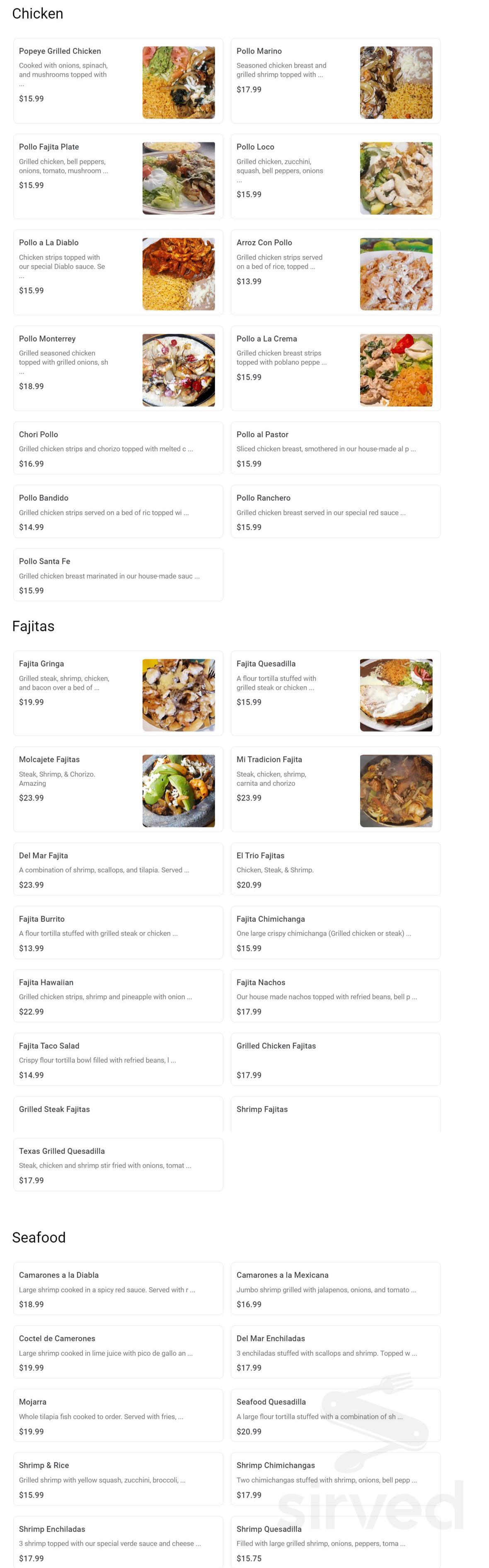 MI TRADICION menu in Dublin, Ohio, USA