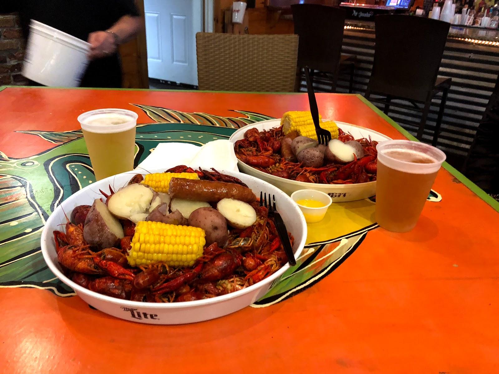 The Crawfish House menu in Ocean Springs, Mississippi, USA