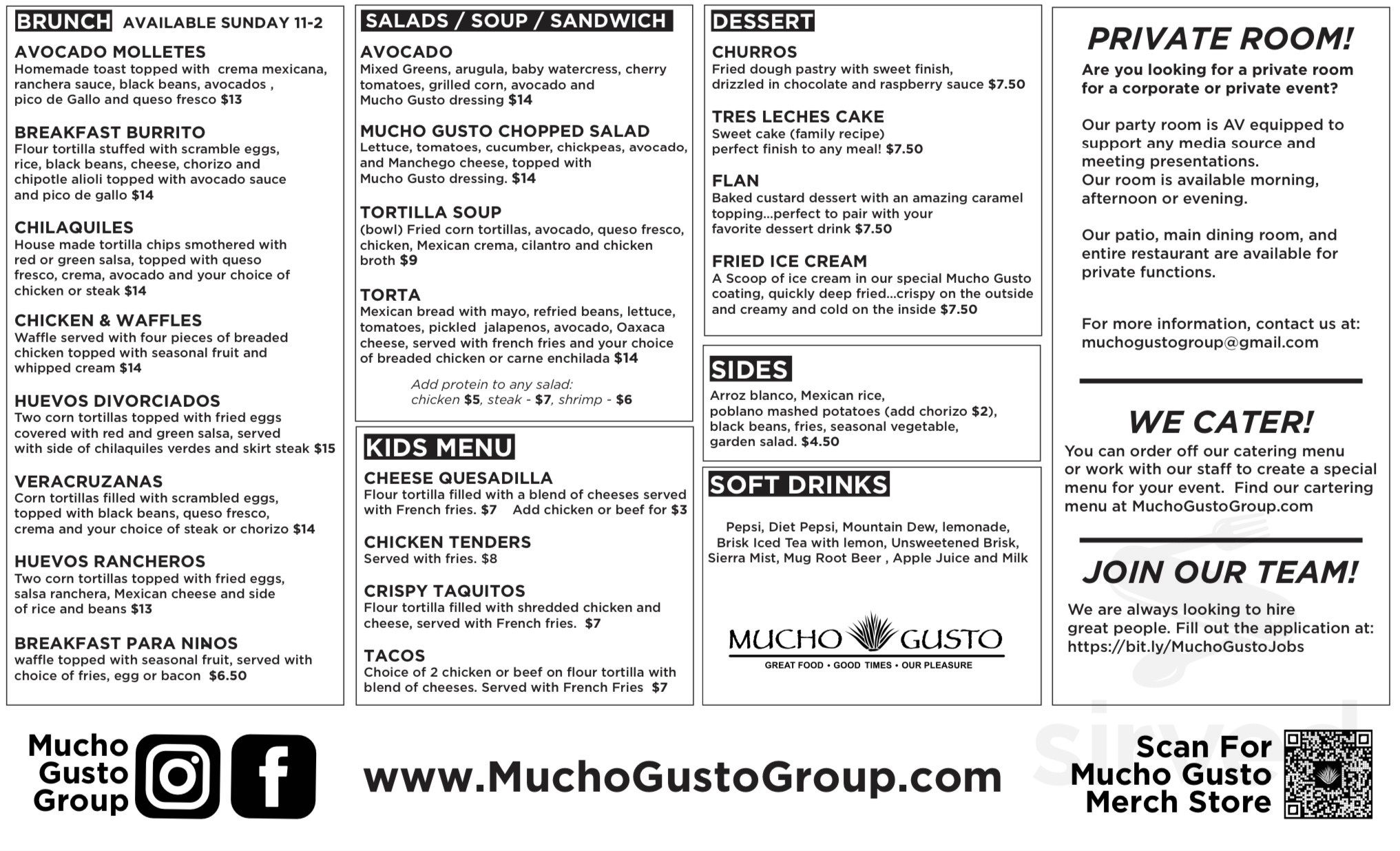 Mucho Gusto menu in Bel Air, Maryland, USA