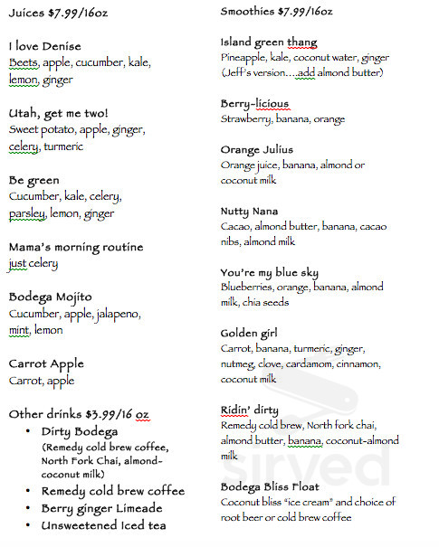 The Auburn Bodega menus in Auburn, California, United States