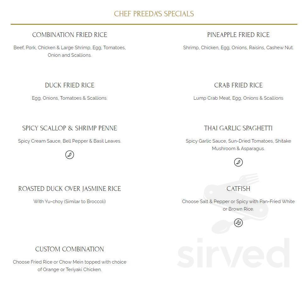 Chef's Choice Noodle Bar menu in Bakersfield, California, USA