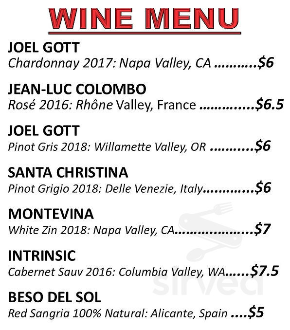 Froggy's Saloon menus in Daytona Beach, Florida, United States