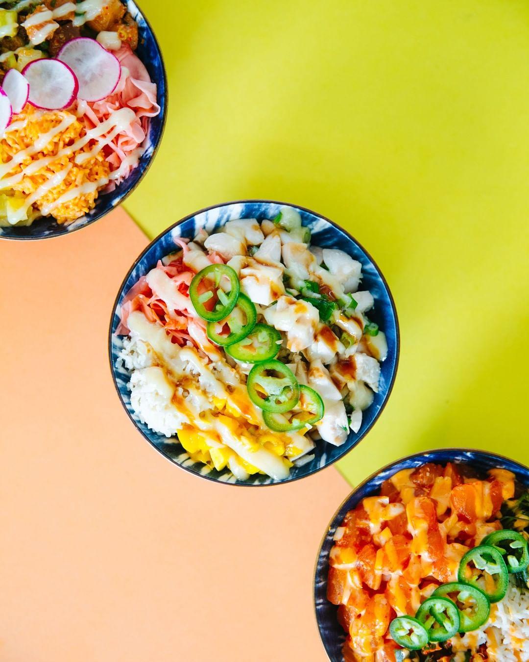 Westcoast Poké menu in Richmond, British Columbia, Canada