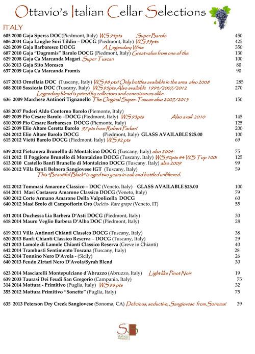 Station Square menu in Youngstown, Ohio, USA