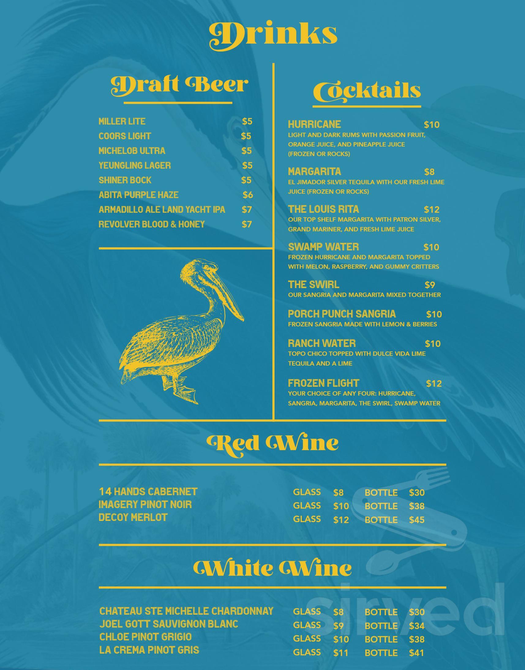 Menu - Argyle TX's St. Argyle's Cajun Kitchen & Pirogue Sales | Sirved