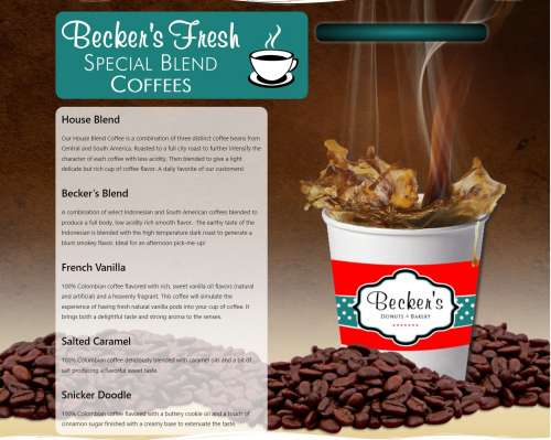 Becker's Donuts & Bakery menu in Fairview Park, Ohio, USA