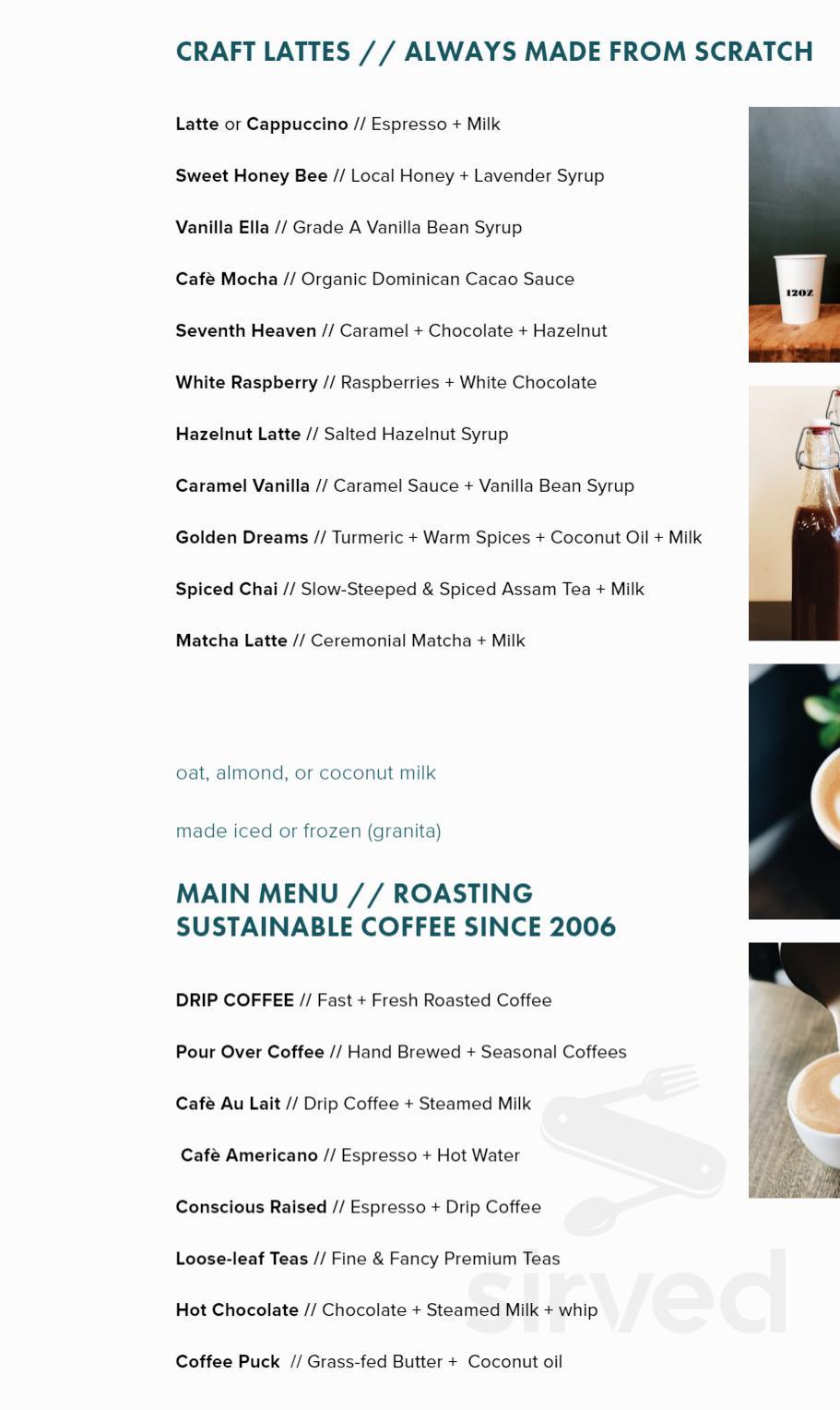 Conscious Cup Coffee Roasters - Libertyville menu in Libertyville ...