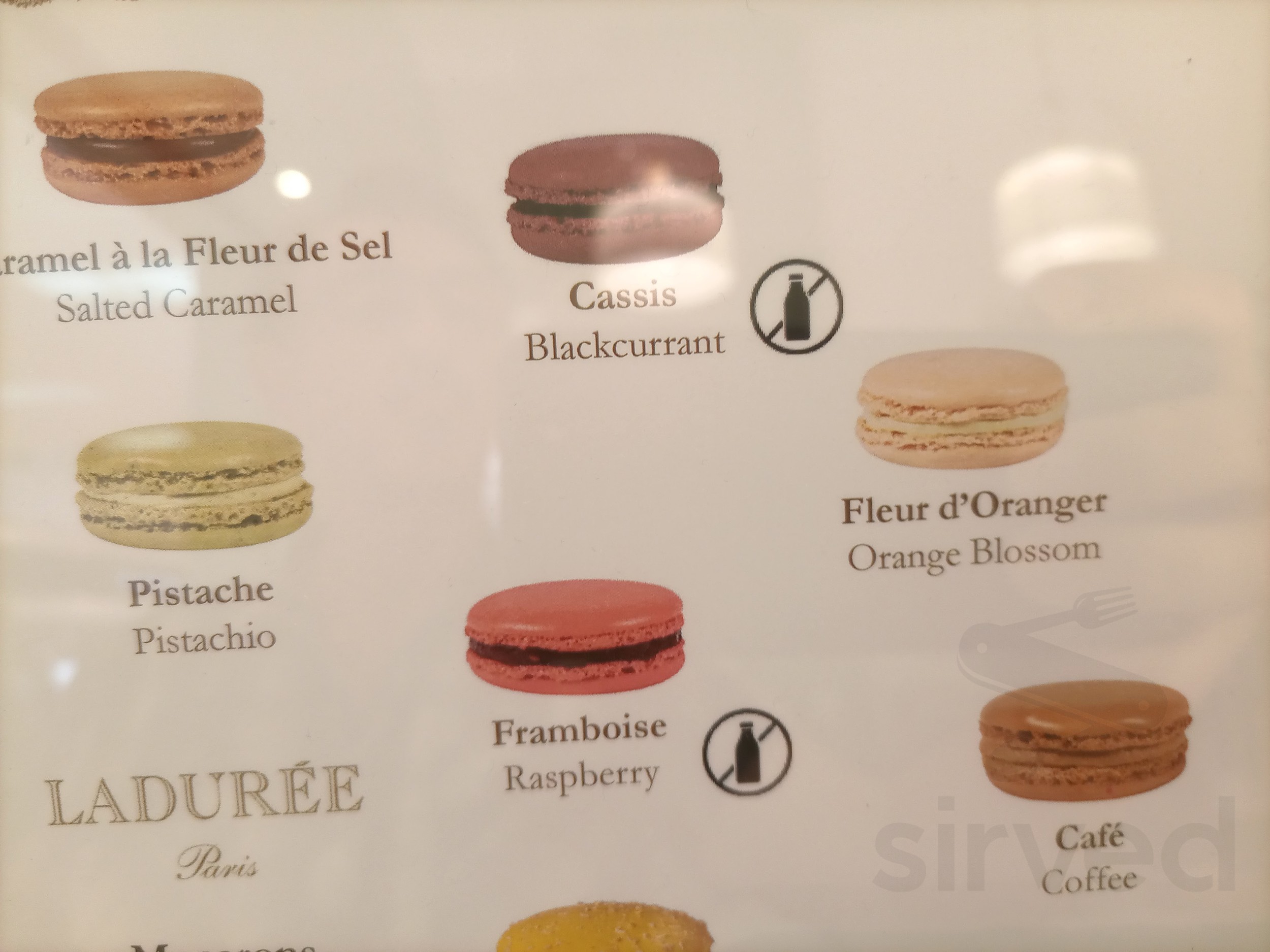 Laduree Miami Aventura menu in Aventura, Florida, USA