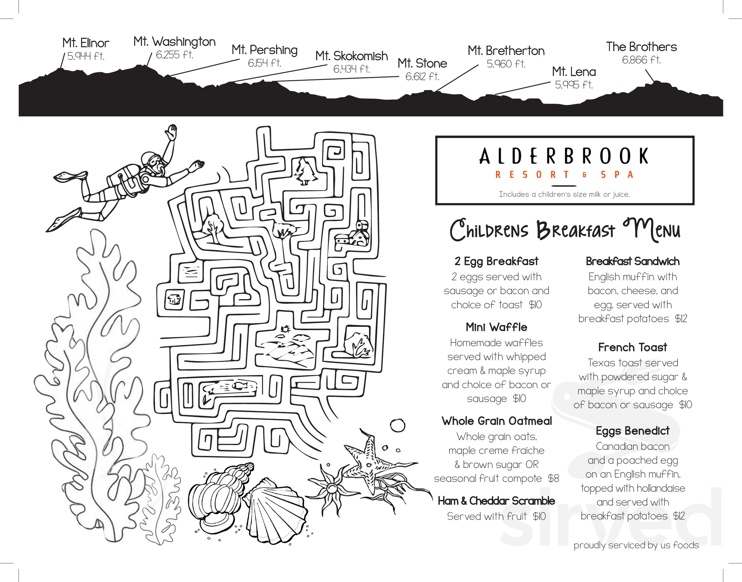 The Clubhouse Restaurant at Alderbrook menus in Union, Washington ...