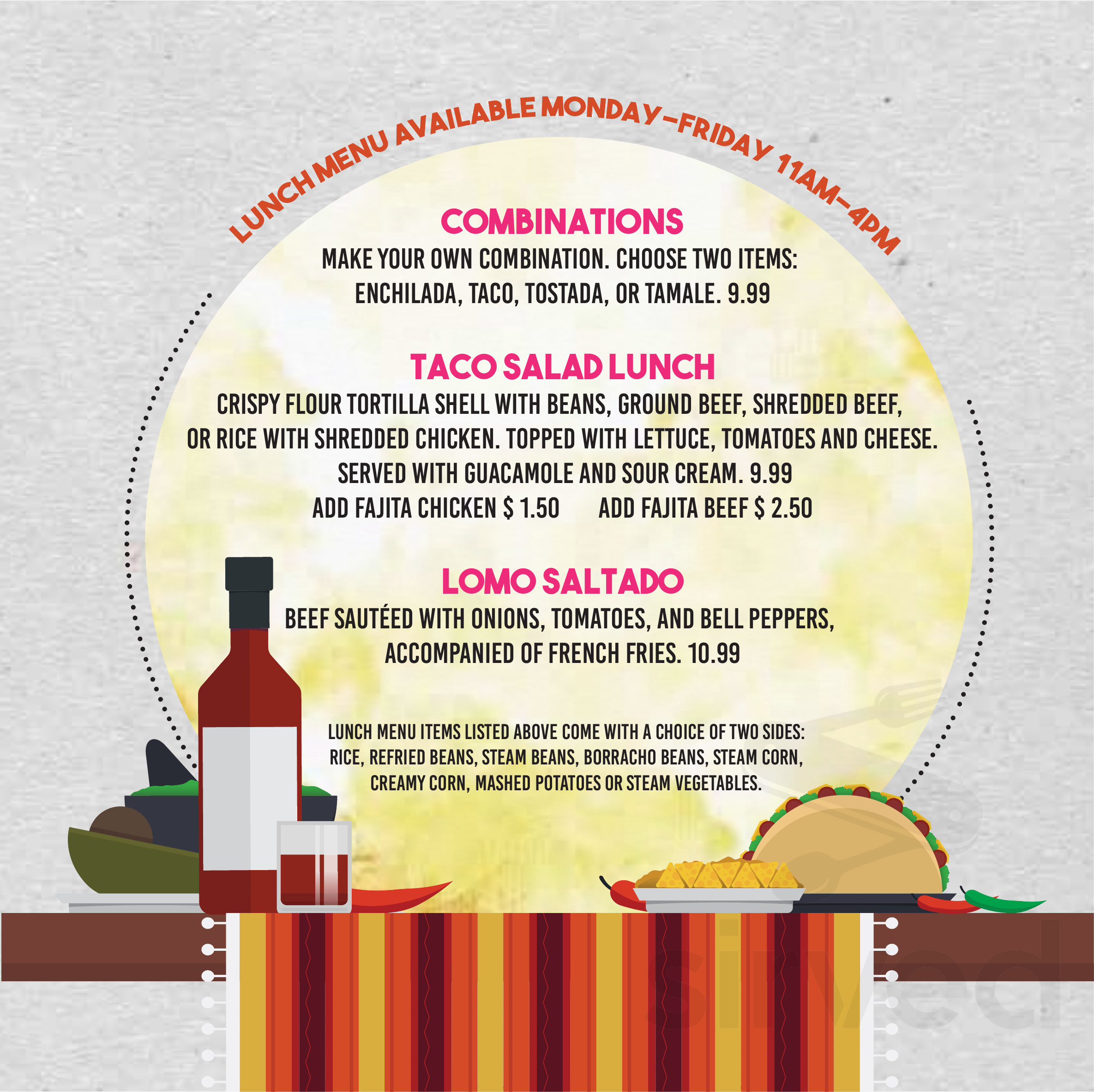 Hidalgo's Mexican Restaurant & Cantina menu in Edmond, Oklahoma, USA