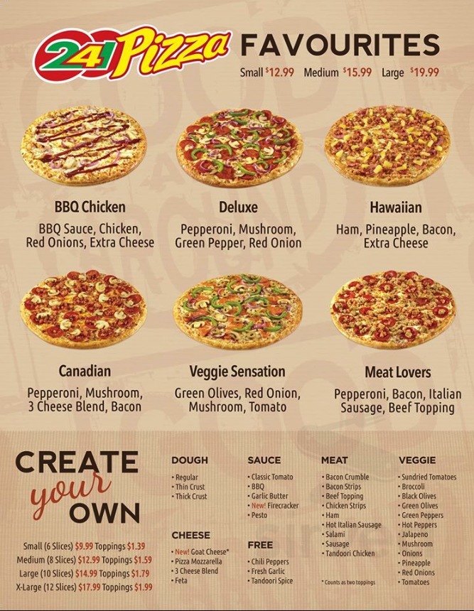 Deer Lake Big Stop menus in Deer Lake, Newfoundland and Labrador, Canada