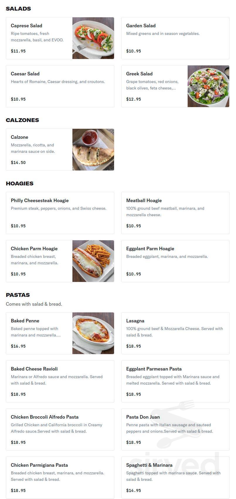 Pizza Ricca - Boca Raton menu in Boca Raton, Florida, USA