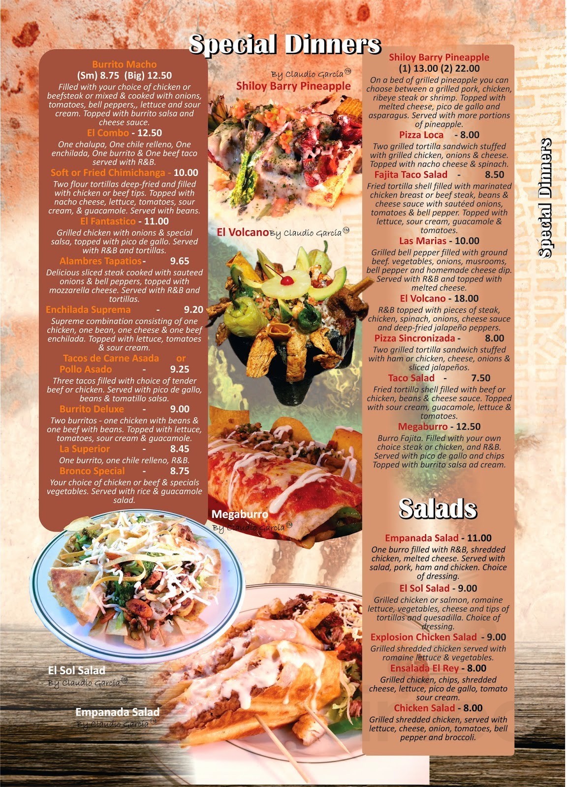 Bronco Mexican Restaurant menu in Woodruff, South Carolina, USA