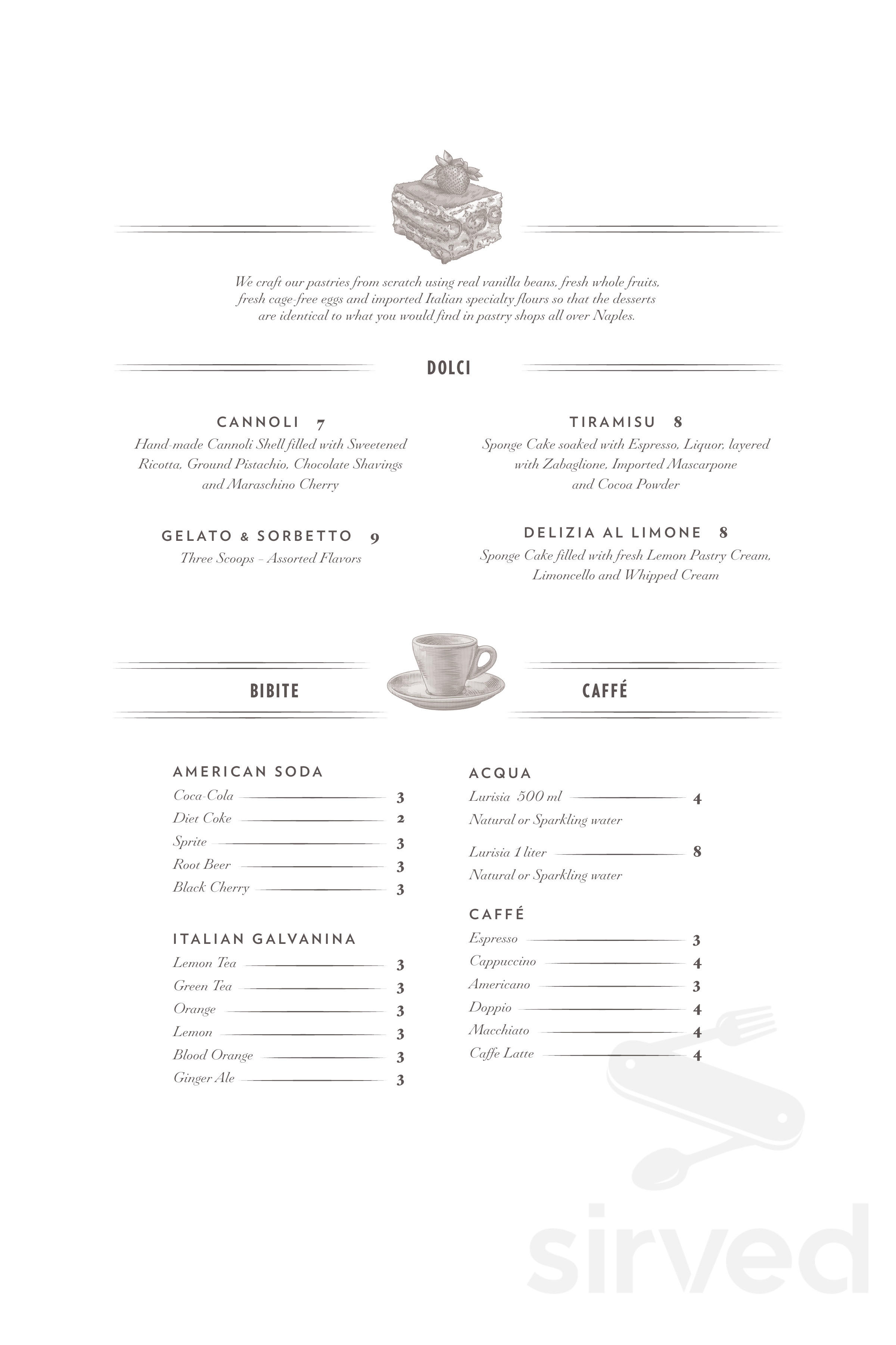 Il Pizzaiolo menu in Mt Lebanon, Pennsylvania, USA