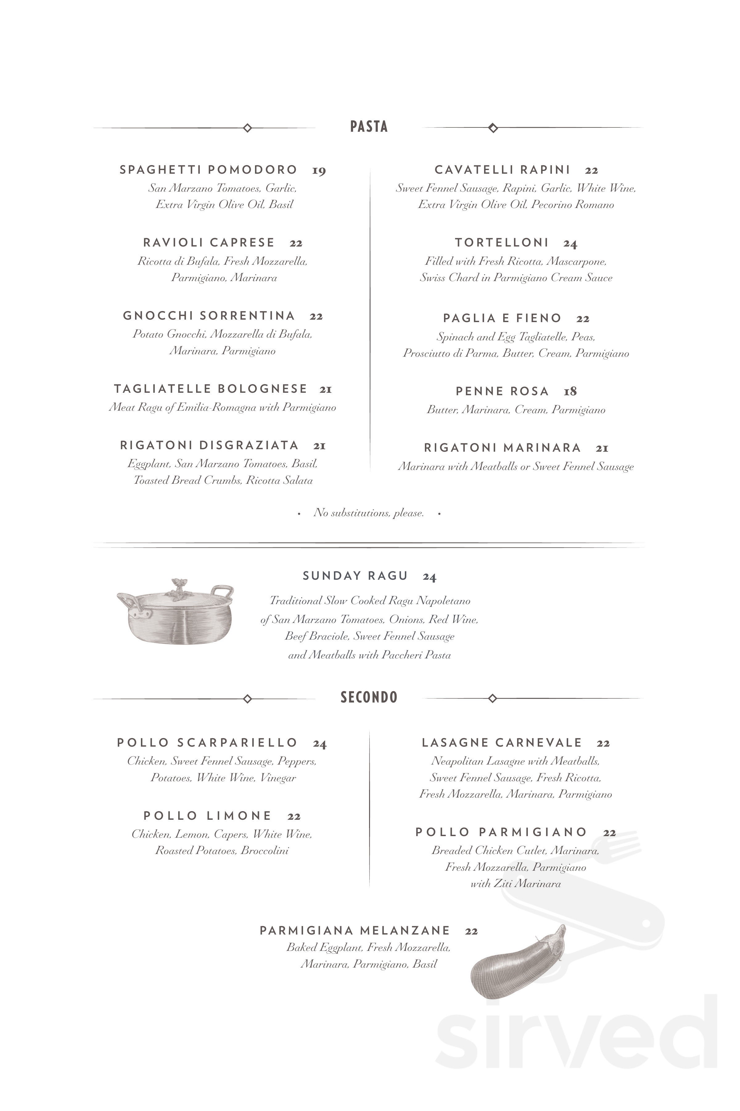 Il Pizzaiolo menu in Mt Lebanon, Pennsylvania, USA